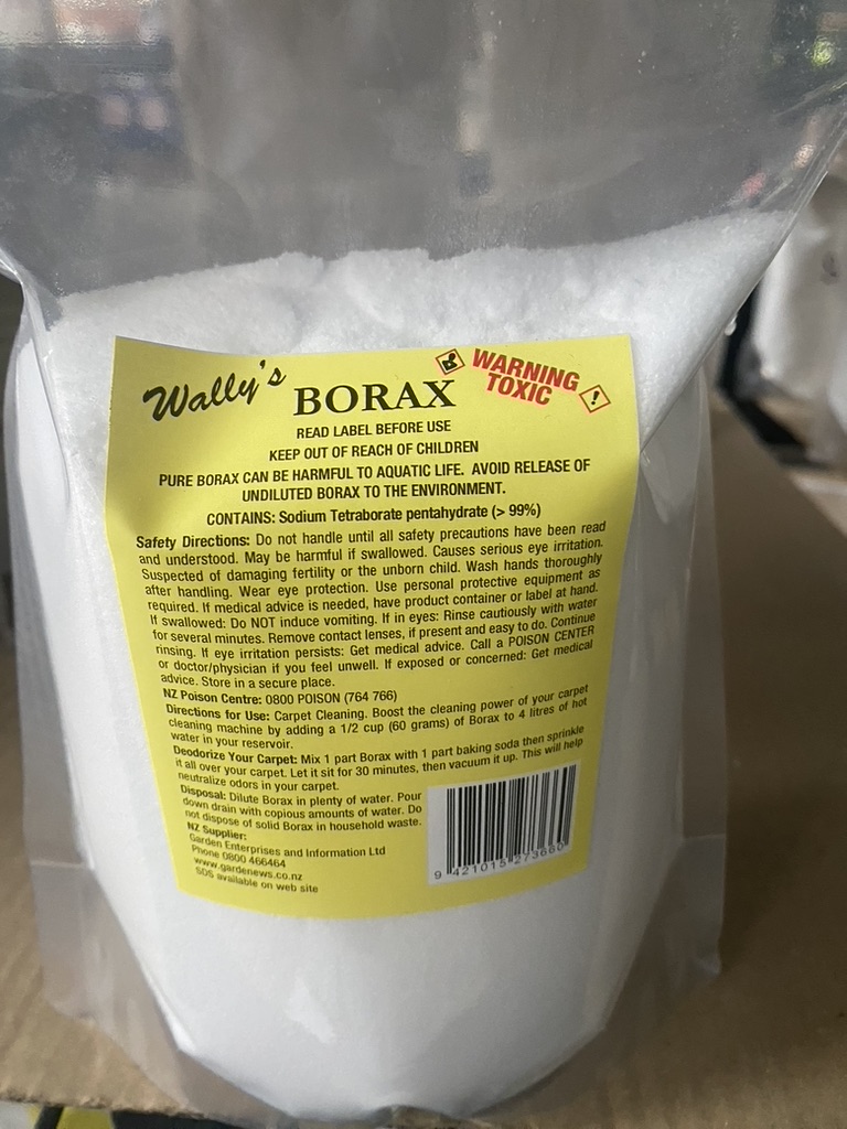 Borax 1 kilo - Wally's Garden Enterprises Ltd