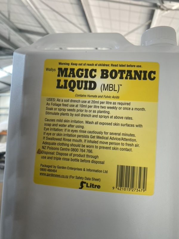 MAGIC BOTANIC LIQUID 5 litres - Wally's Garden Enterprises Ltd